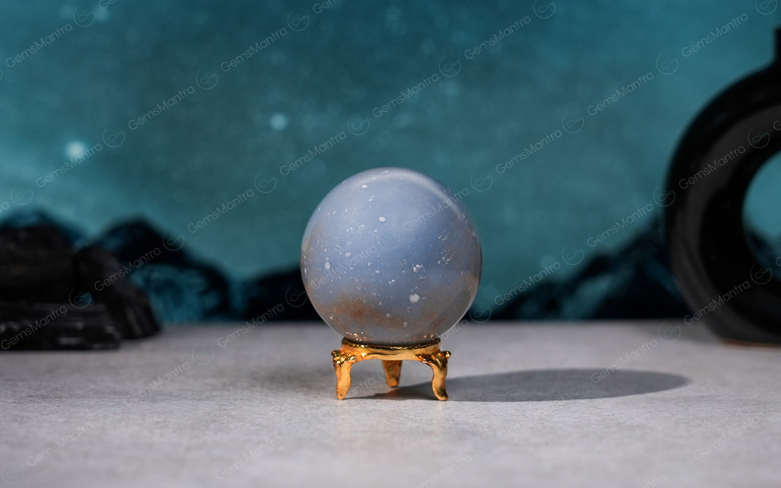 Natural Angelite Crystal Sphere Ball