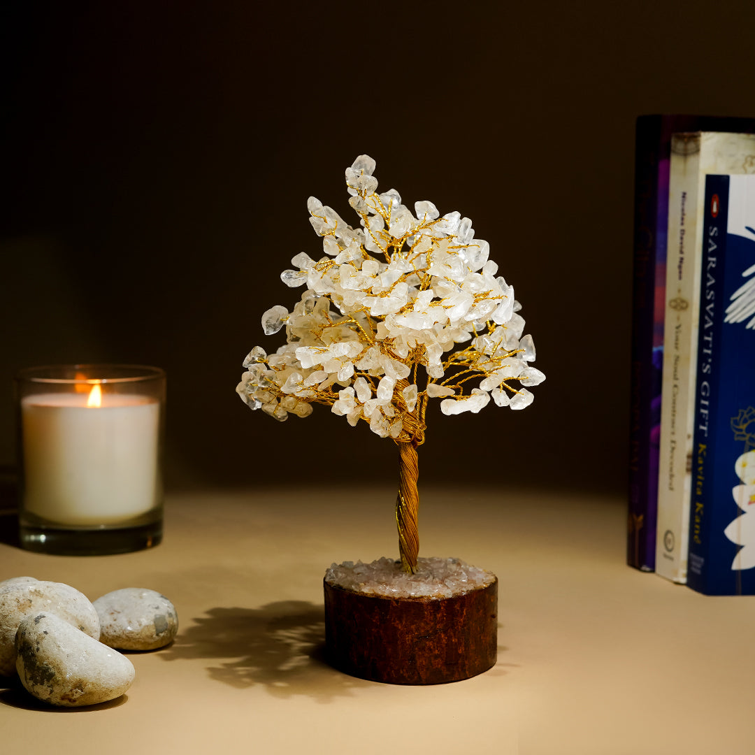 Large Crystal Quartz Tree