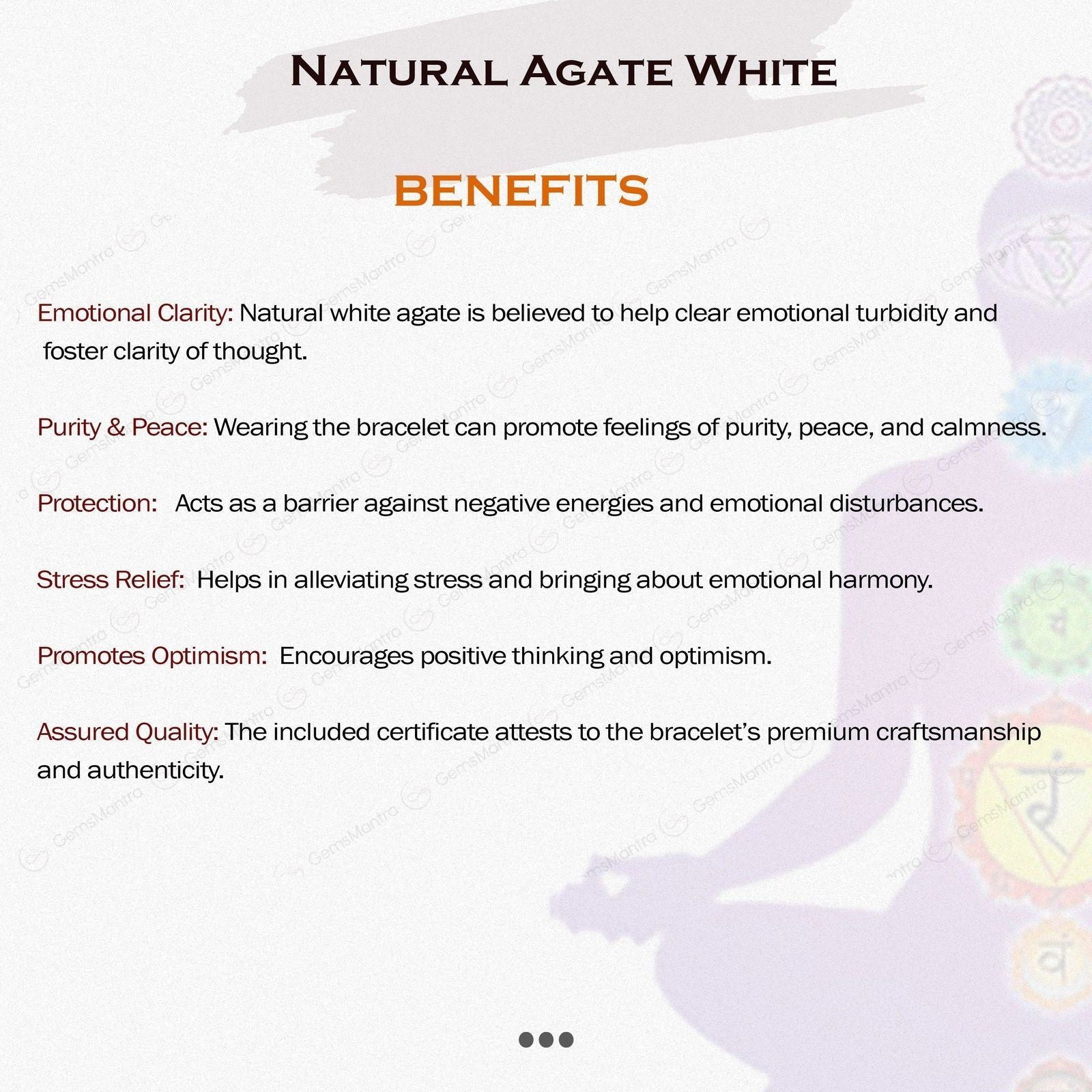 White agate stone benefits store