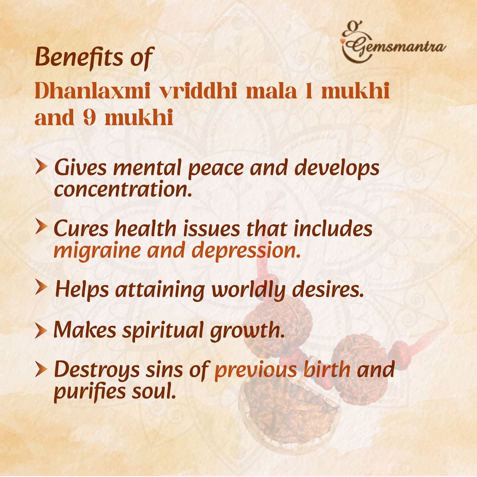 Buy Dhanlaxmi Vriddhi Mala/Bracelet Online at Best Price